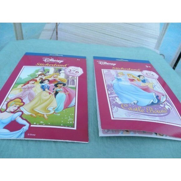 Disney | Other | Lot Of 2 Stickerland Pads Disney Princess 552 Stickers ...
